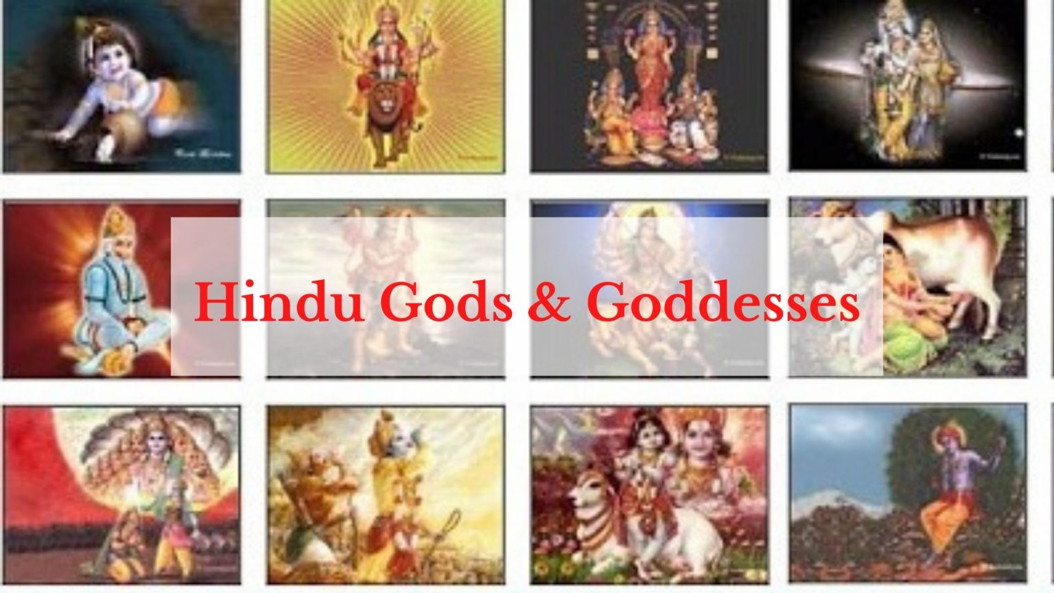 Know All Supreme Hindu Gods & Goddesses & What They Represent | Dharma ...